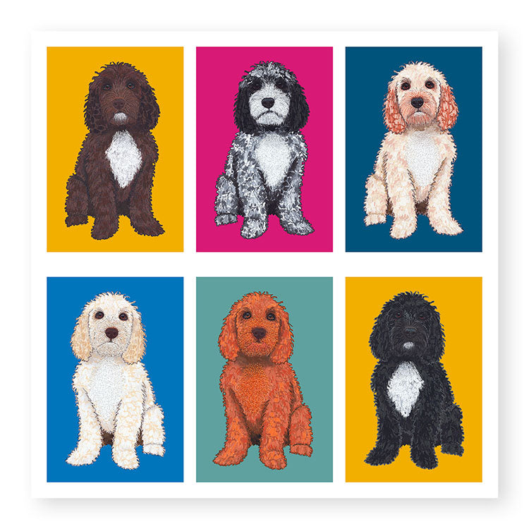 Whiskers Cockapoo / Labradoodle Card, (WH005) – Jane Buurman Handmade